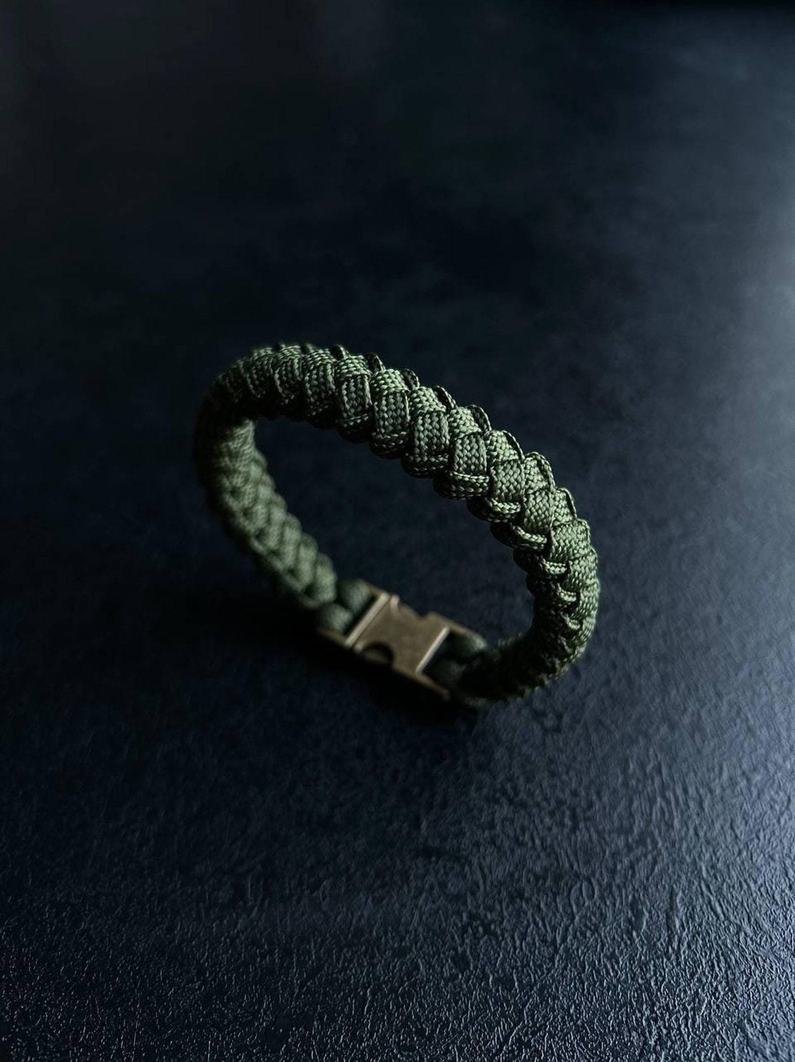 Handmade Paracord Bracelet for Men Army Green Bracelet Cord Jewelry for ...