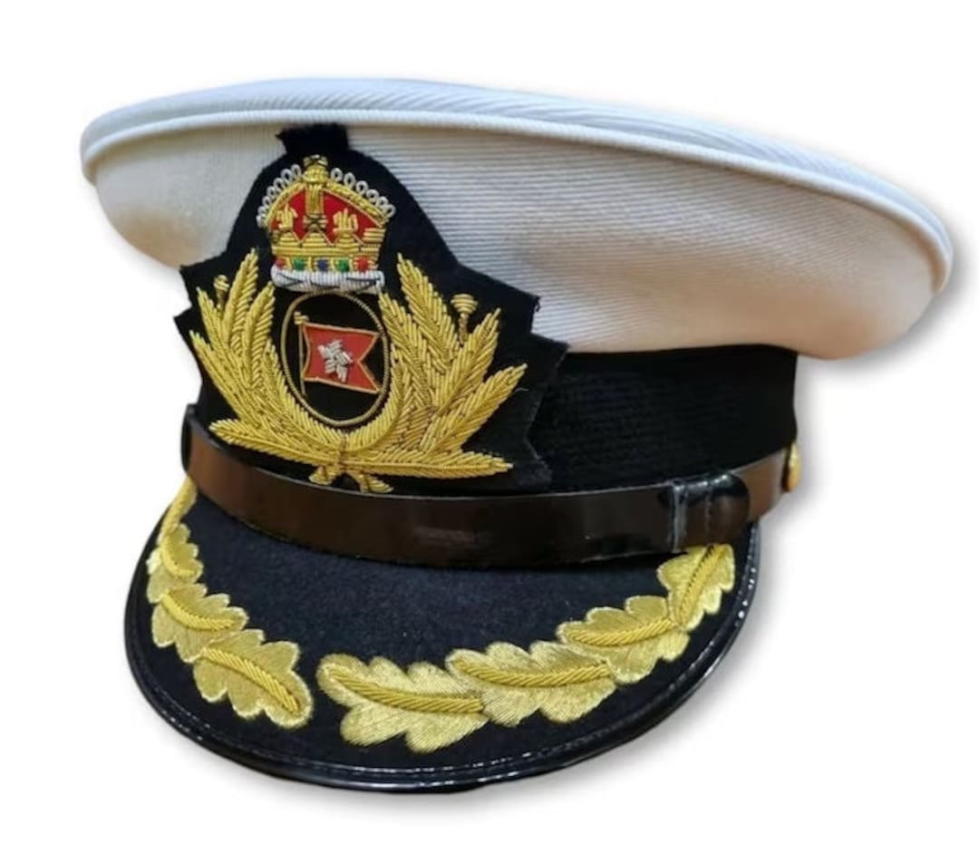 White Star Line Titanic Captain Smith Hat Royal Marine Ship Officer Cap ...