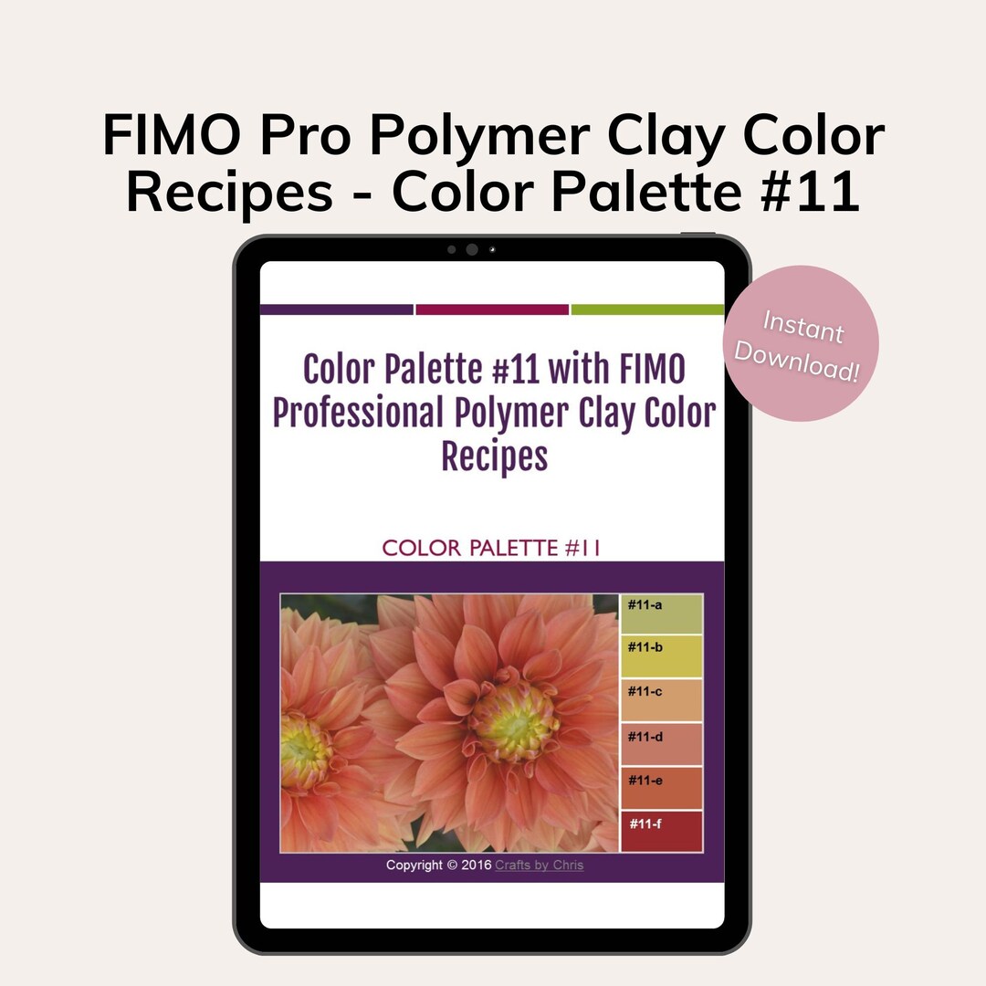 FIMO Professional Polymer Clay Color Mixing Recipes for Color Palette ...