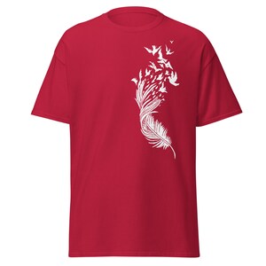 Bird Feather Shirt | Mens Graphic Tee | Nature Shirt | Cool Artistic ...