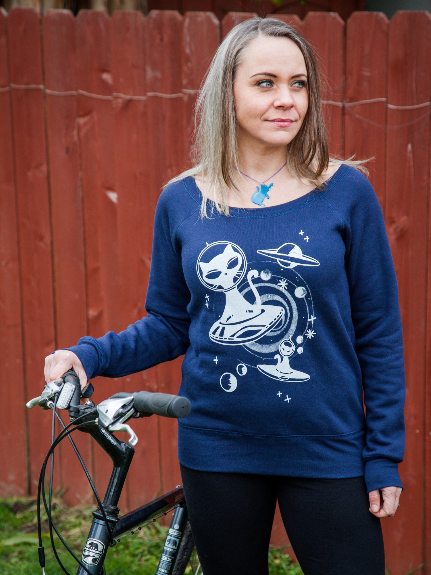 Alien Cat Shirt Sweater or Sweatshirt Cat Lover Gift for | Etsy