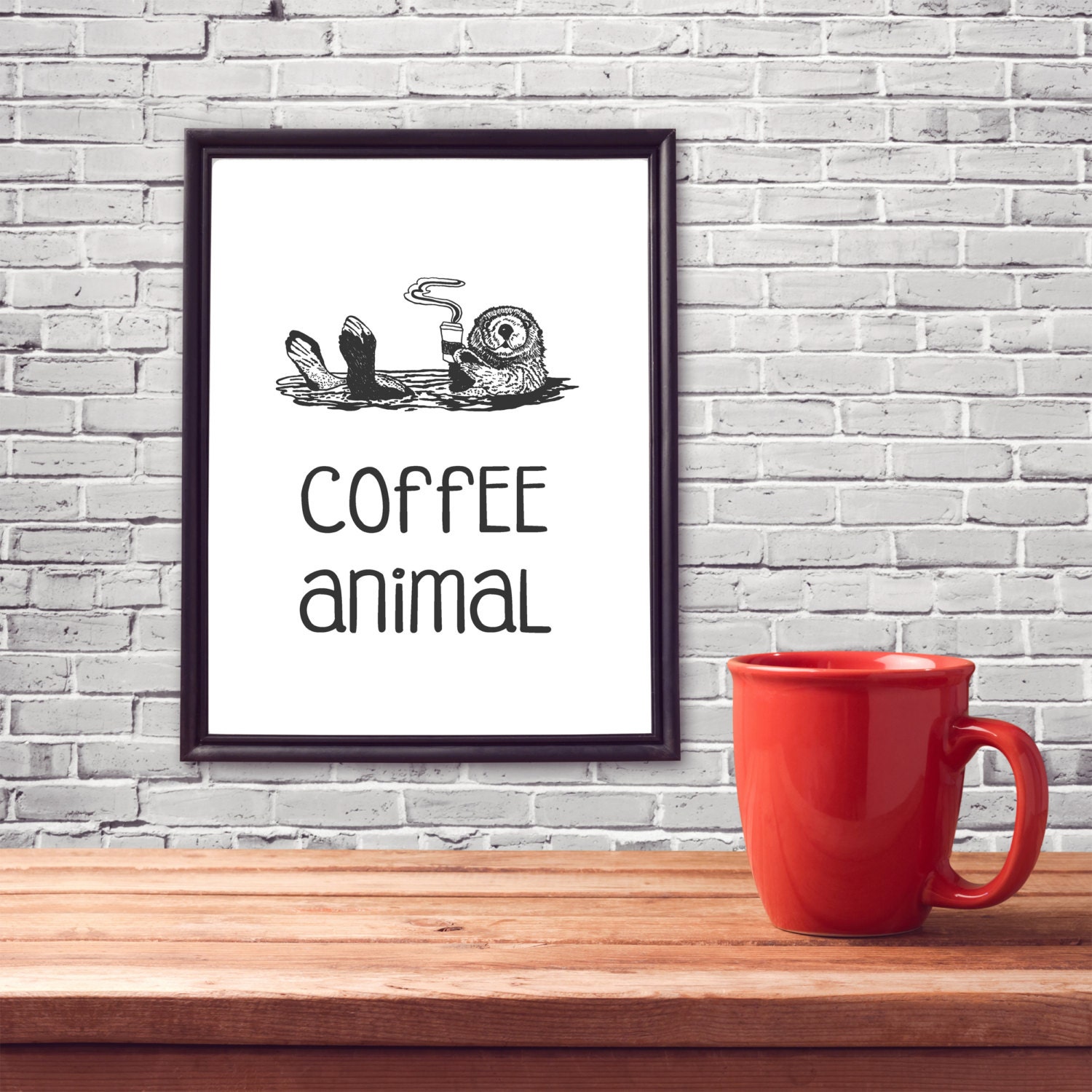 Funny Animals Coffee Gone