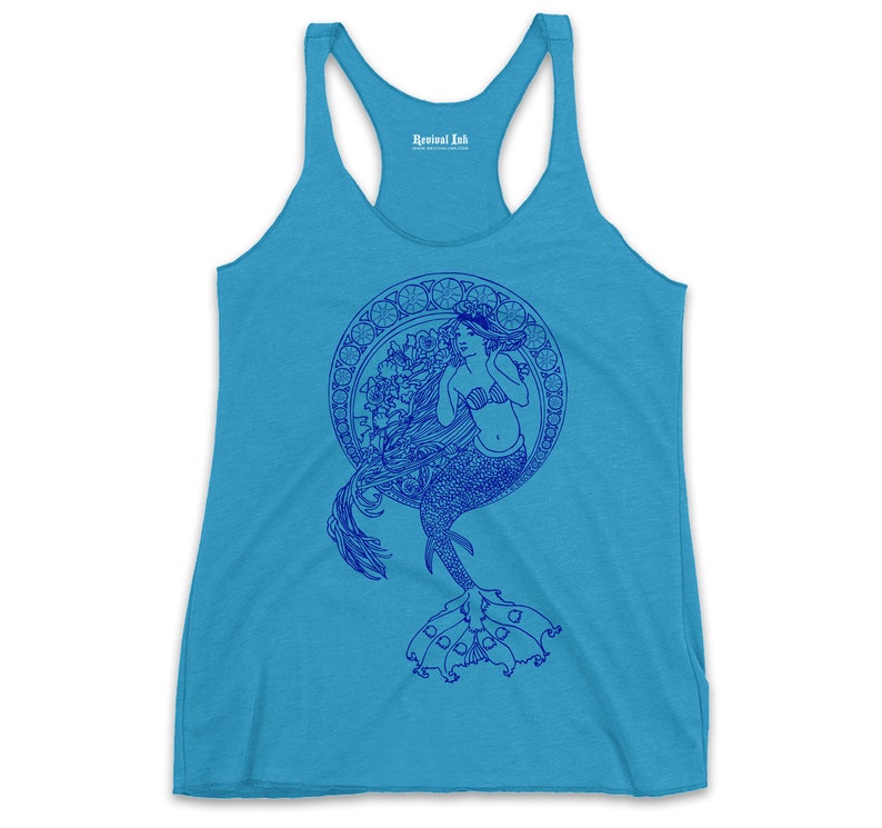 Mermaid Womens Tank Tops for Summer Nautical Ocean Lovers - Etsy