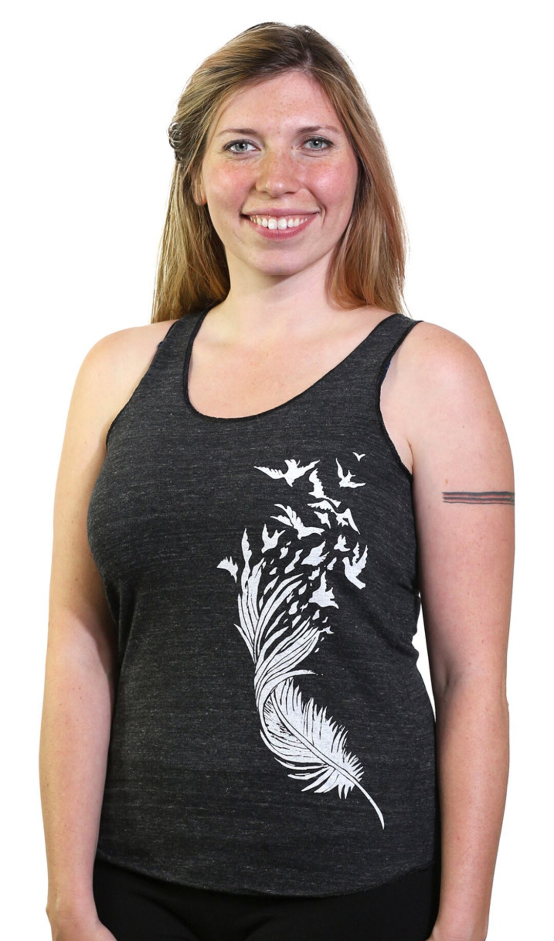 Bird Feather Womens Graphic Boho Tank Top - Etsy