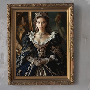 Custom Royal Queen Portrait Renaissance Victorian Portrait From Photo ...