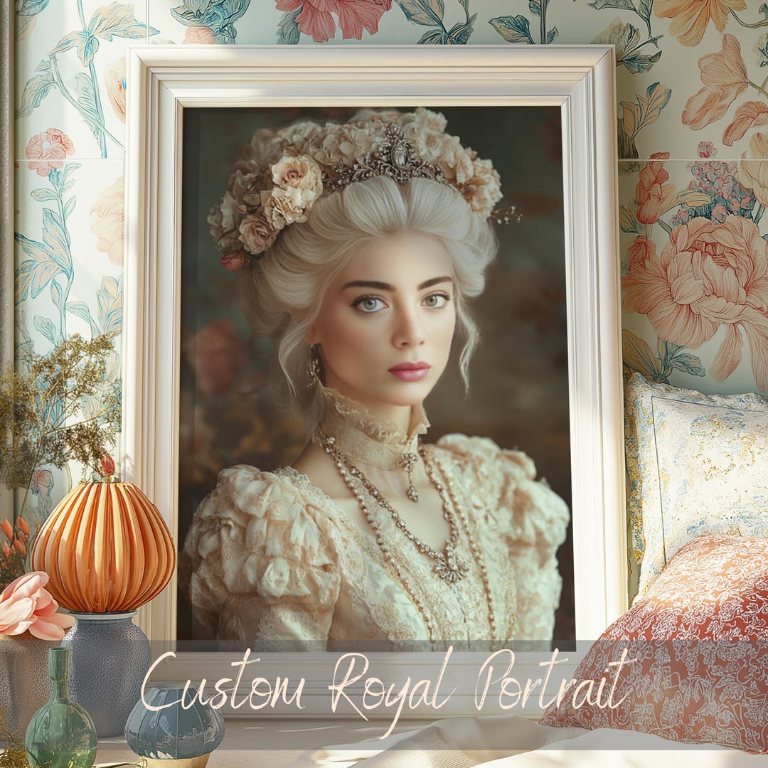 Custom Queen Portrait From Photo Renaissance Portrait Turn Me Royal ...