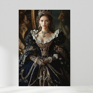 Custom Royal Queen Portrait Renaissance Victorian Portrait From Photo ...
