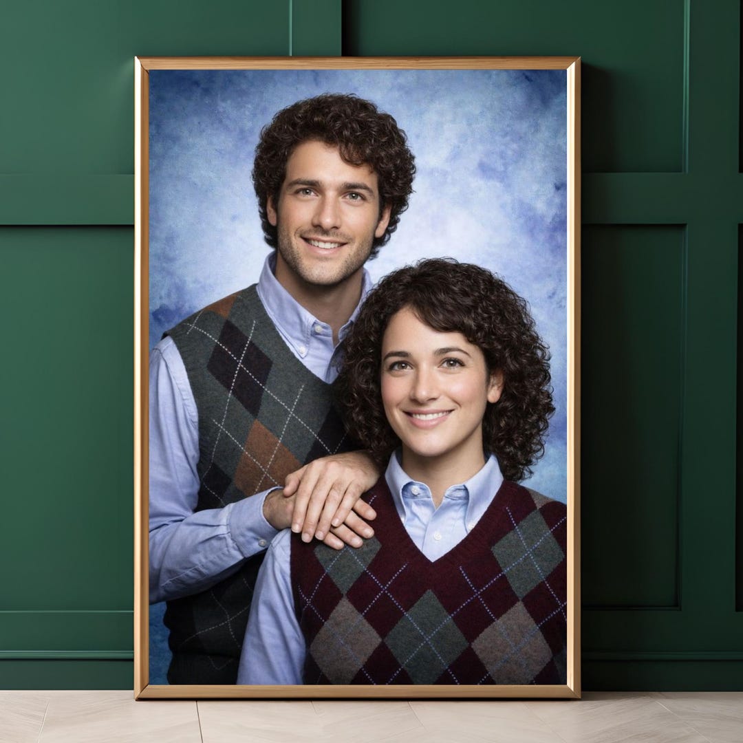 Custom Step Brothers Portrait From Photo, Funny Portrait for Couple ...