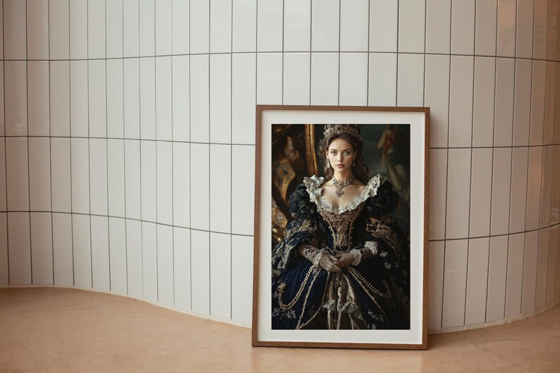 Custom Royal Queen Portrait Renaissance Victorian Portrait From Photo ...