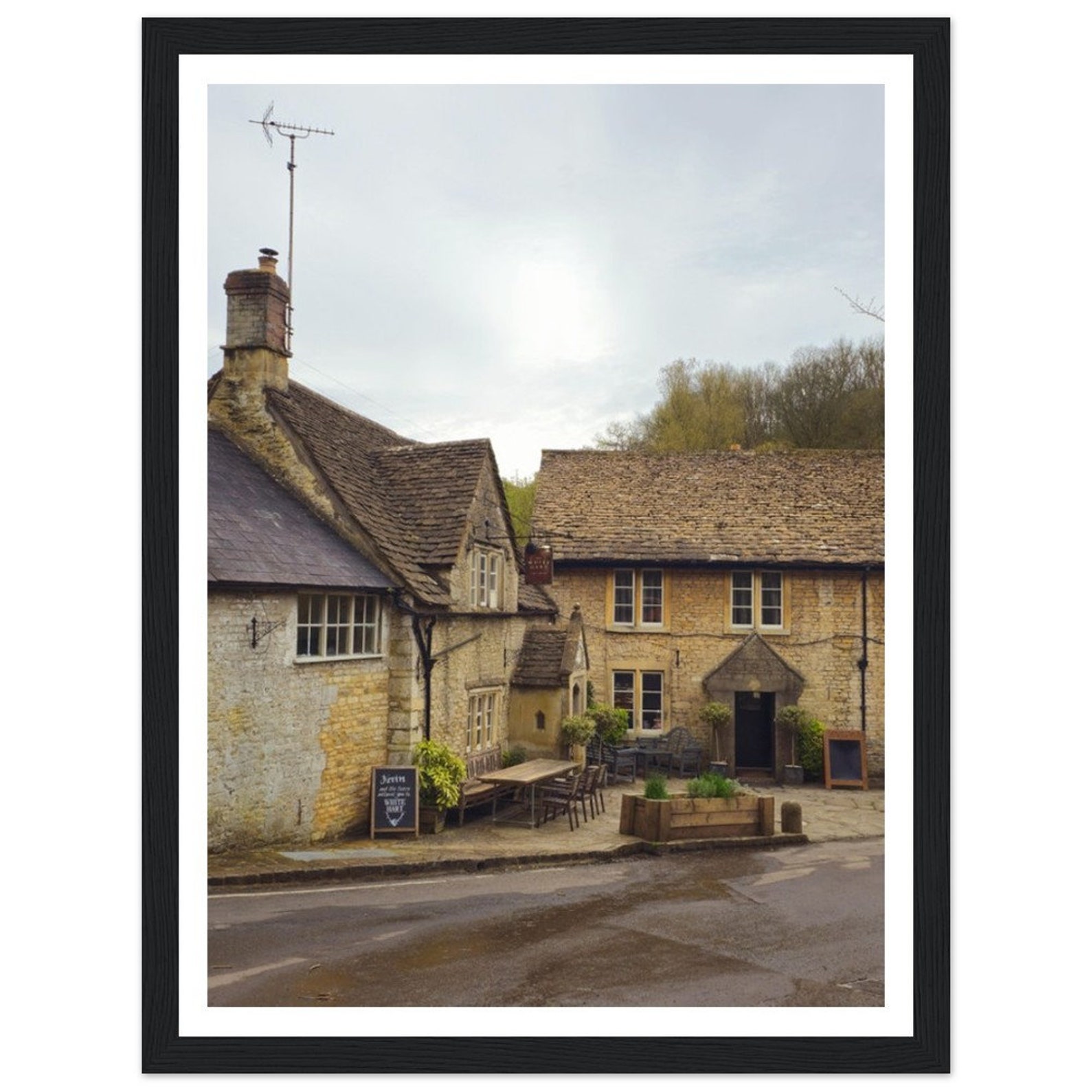 Premium Matte Paper Wooden Framed Poster, Rustic Charm: Capturing the ...