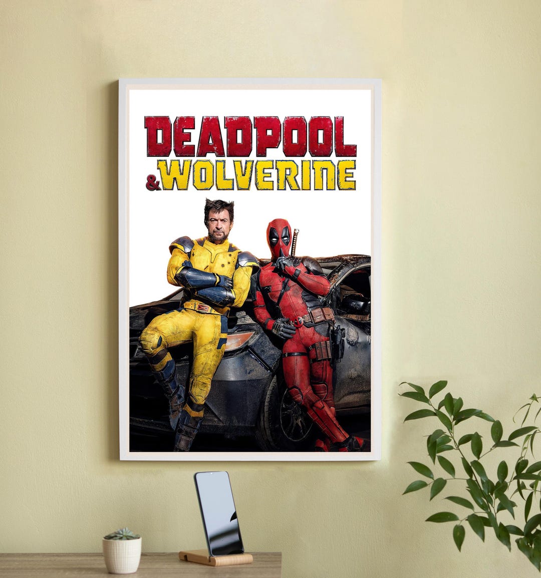 Deadpool & Wolverine Movie Poster-high Quality Canvas Movie Poster ...