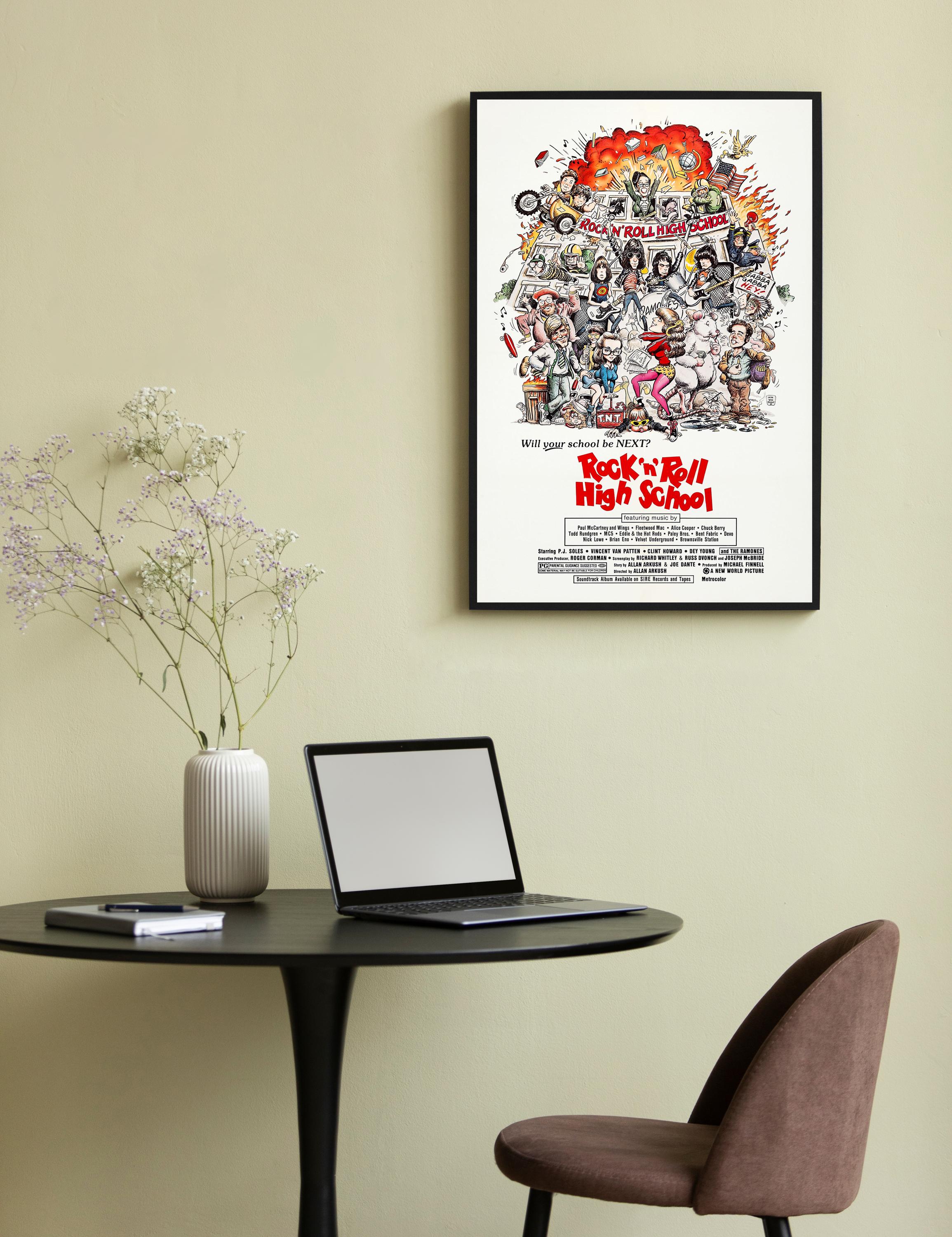 Rock 'n' Roll High School Movie Poster-high Quality Canvas Movie Poster ...