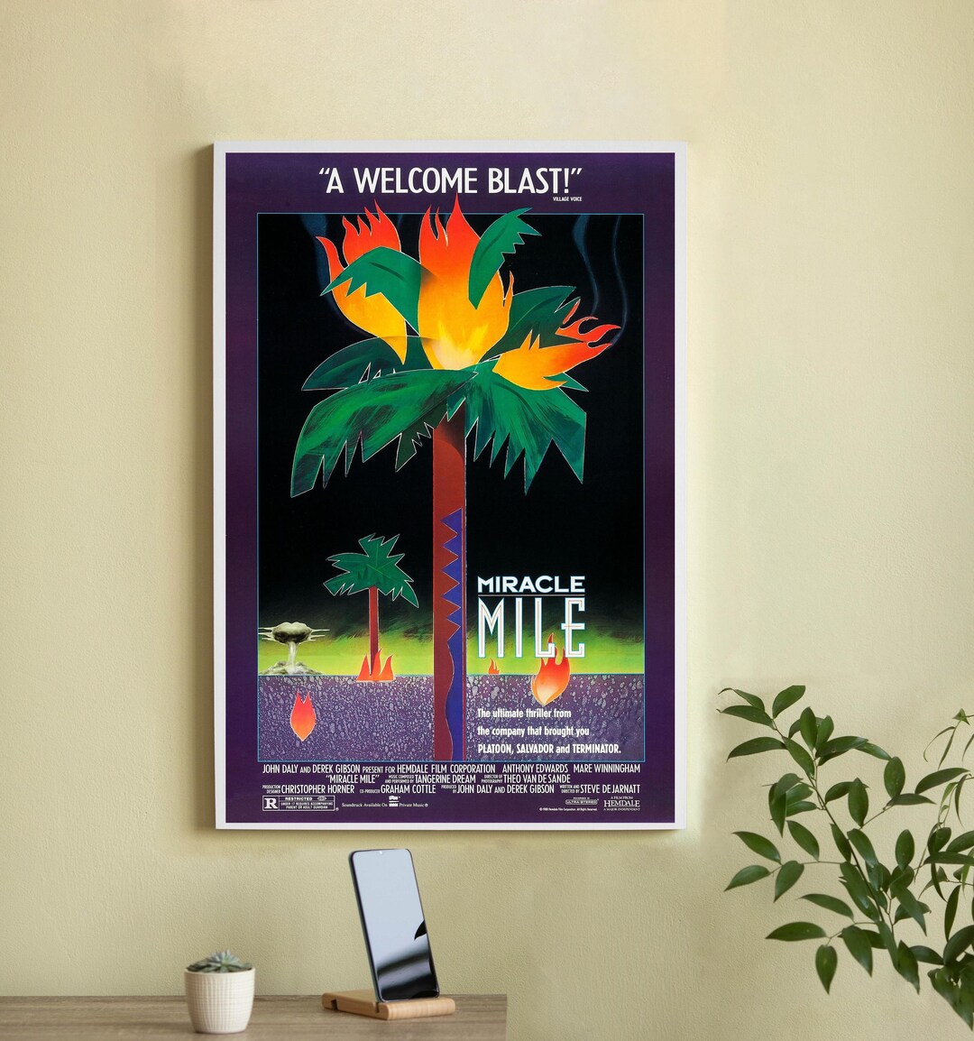 Miracle Mile Movie Poster-high Quality Canvas Movie Poster - Wall Art ...