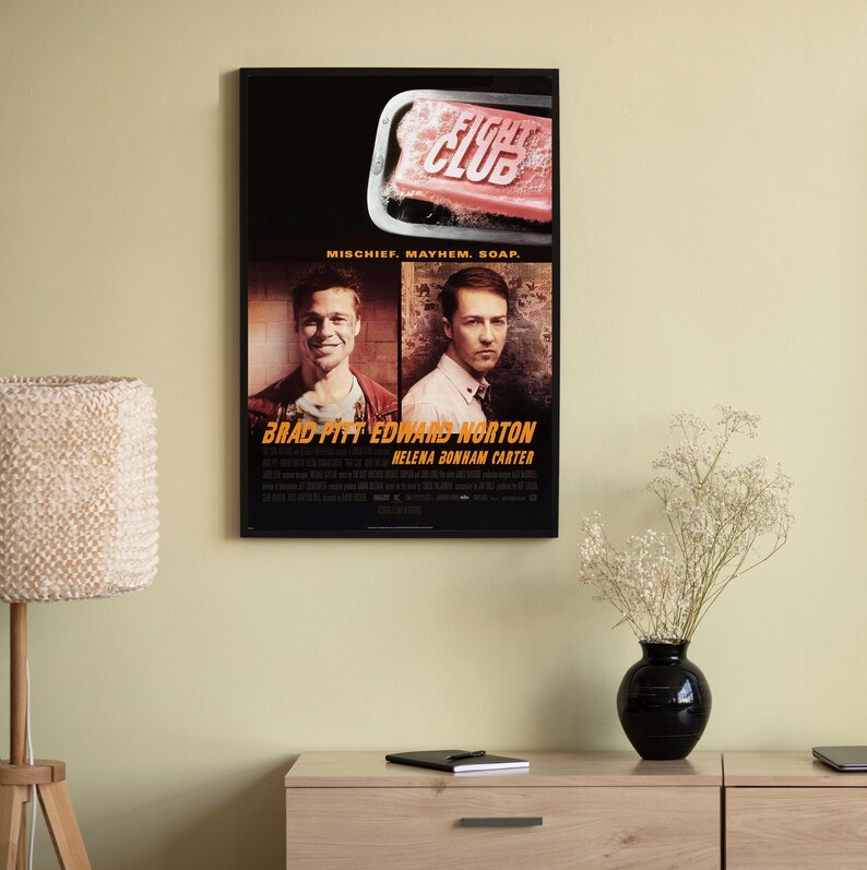 Fight Club Movie Poster-high Quality Canvas Movie Poster - Wall Art ...