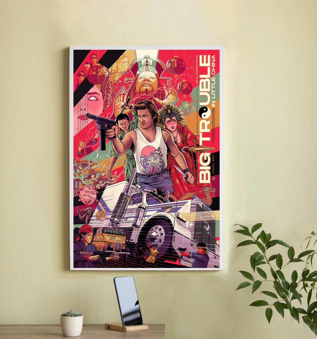 Big Trouble in Little China Movie Poster-high Quality Canvas Movie ...
