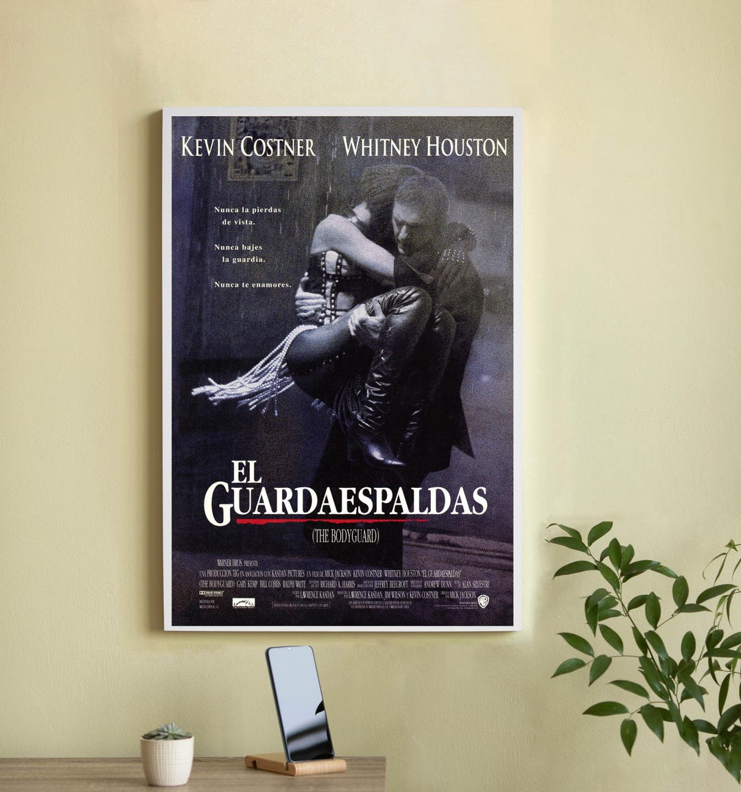 The Bodyguard Movie Poster-high Quality Canvas Movie Poster - Wall Art ...