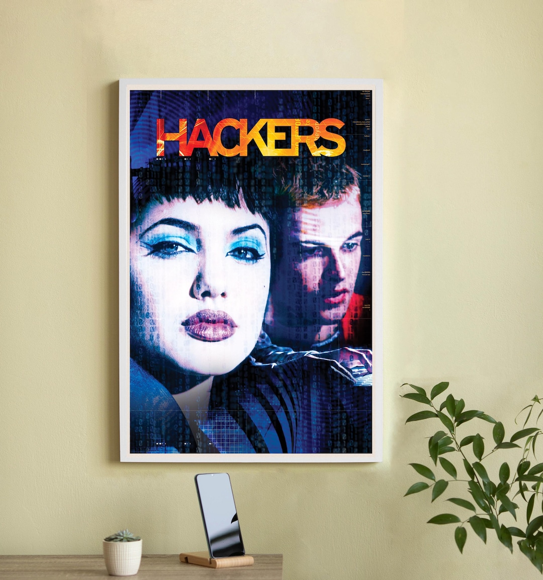 Hackers Movie Poster-high Quality Canvas Movie Poster - Wall Art-home ...