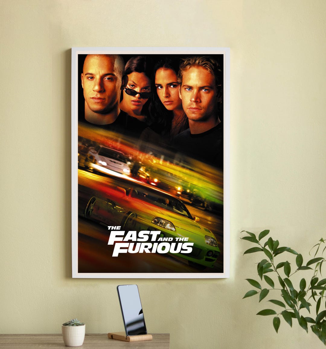 Fast and the Furious Movie Poster-high Quality Canvas Movie Poster ...