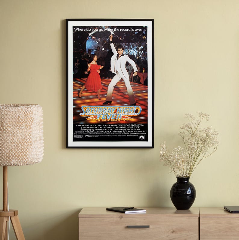 Saturday Night Fever Movie Poster-high Quality Canvas Movie Poster ...