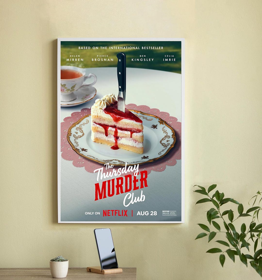 The Thursday Murder Club 2025 Movie Poster-high Quality Canvas Movie ...