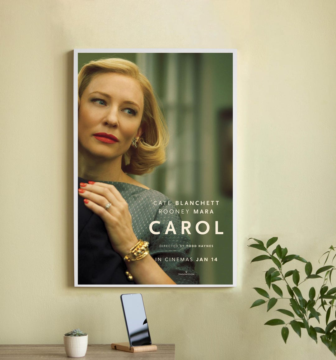Carol Movie Poster-high Quality Canvas Movie Poster - Wall Art-home ...