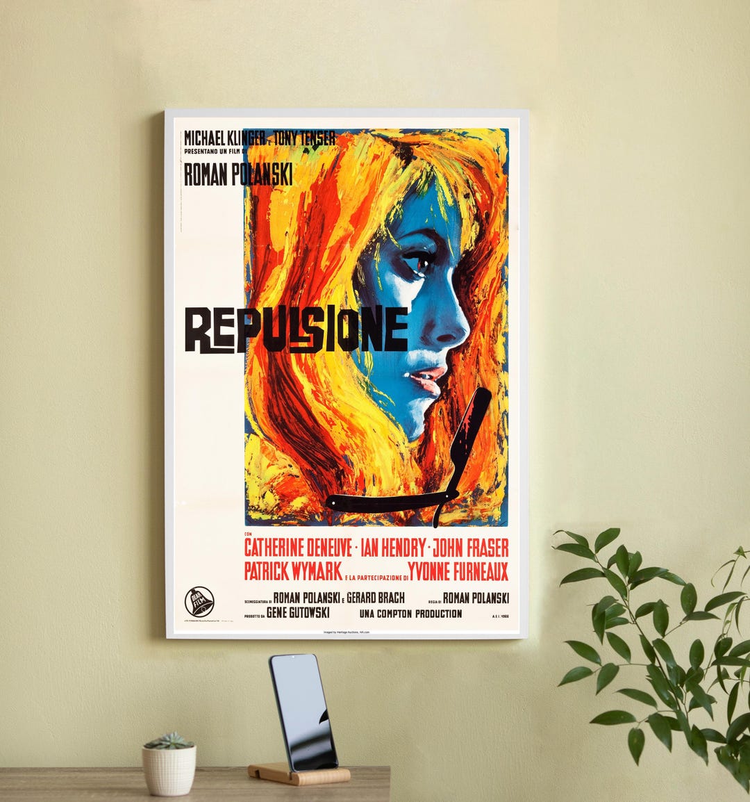 Repulsion Movie Poster-high Quality Canvas Movie Poster - Wall Art-home ...