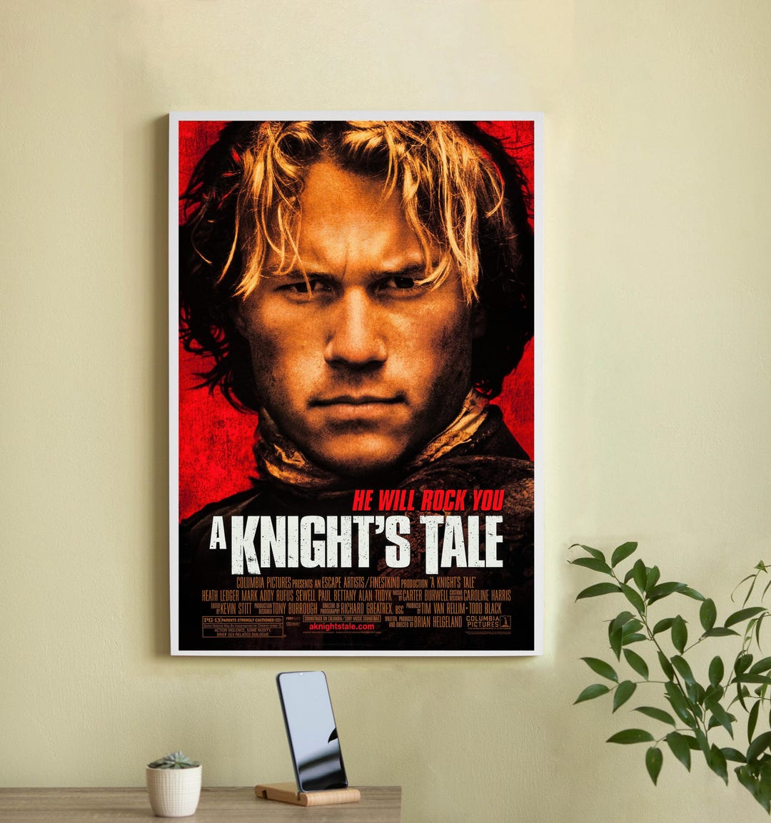 A Knight's Tale Movie Poster-high Quality Canvas Movie Poster - Wall ...