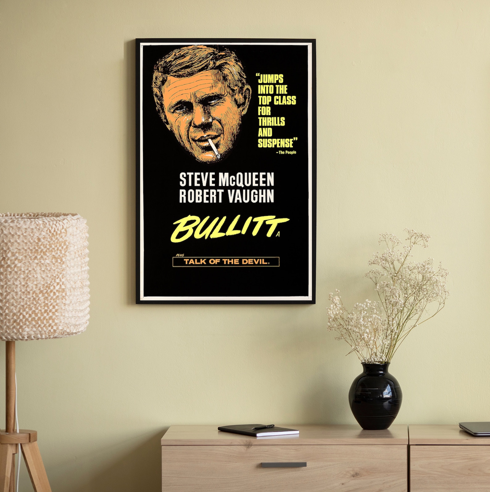 Bullitt Movie Poster-high Quality Canvas Movie Poster Wall Art-home ...