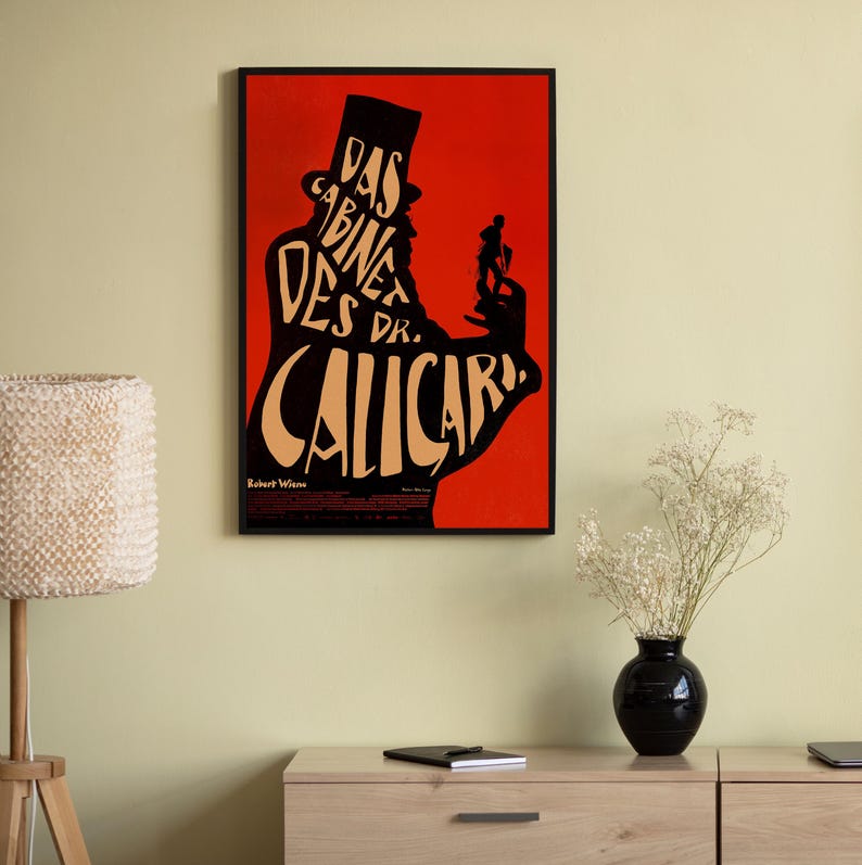 The Cabinet of Dr. Caligari Movie Poster-high Quality Canvas Movie ...