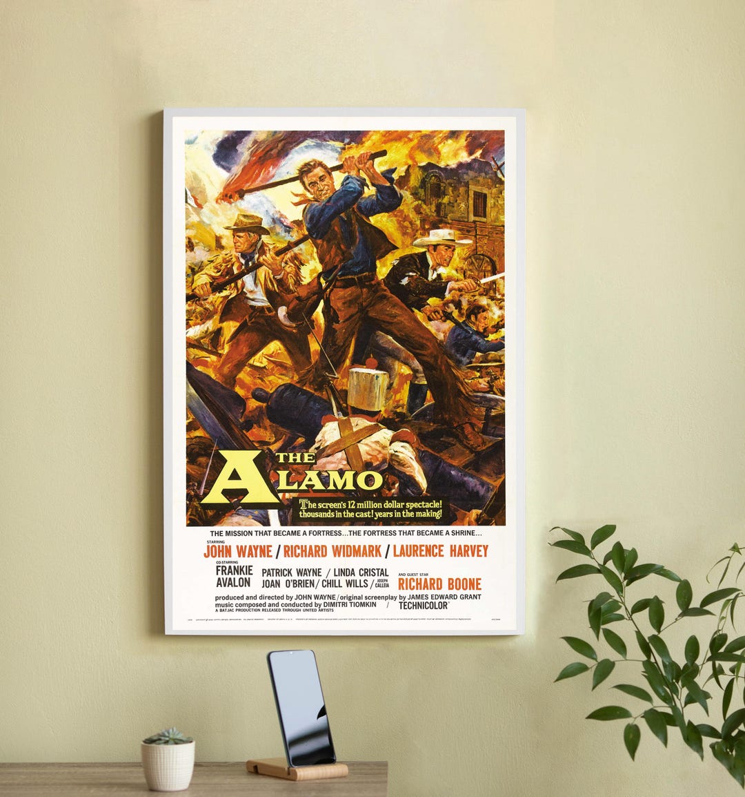 The Alamo Movie Poster-high Quality Canvas Movie Poster Wall Art-home ...