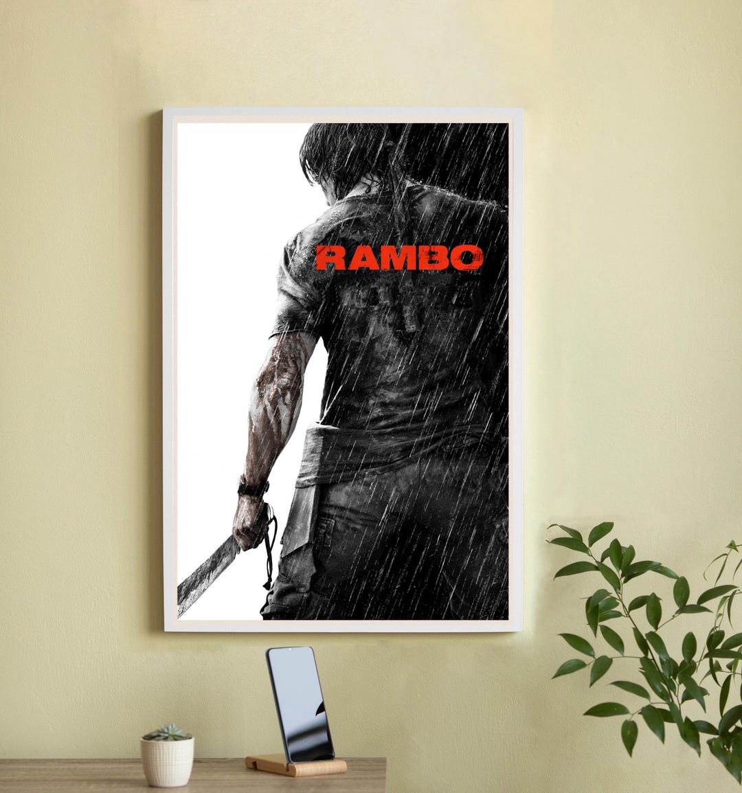 Rambo Movie Poster-high Quality Canvas Movie Poster - Wall Art-home ...