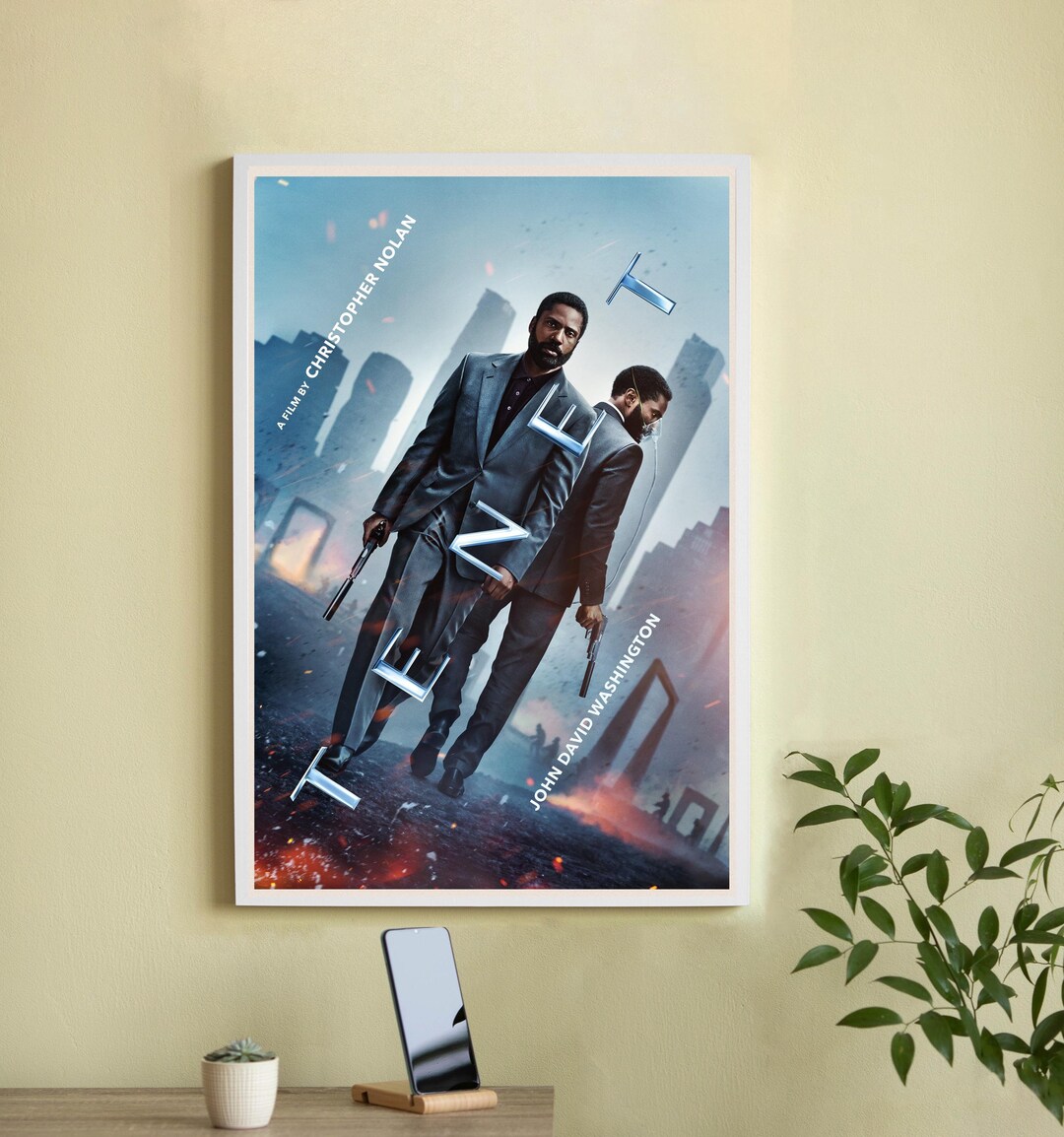 Tenet Movie Poster-high Quality Canvas Movie Poster - Wall Art-home ...
