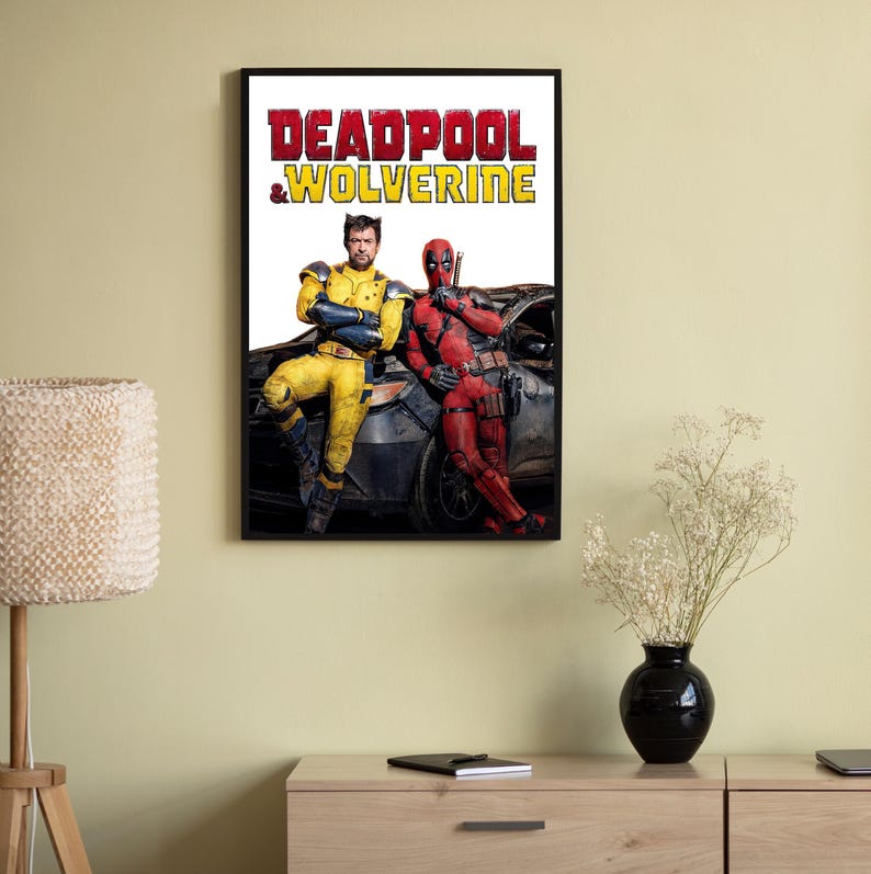 Deadpool & Wolverine Movie Poster-high Quality Canvas Movie Poster ...