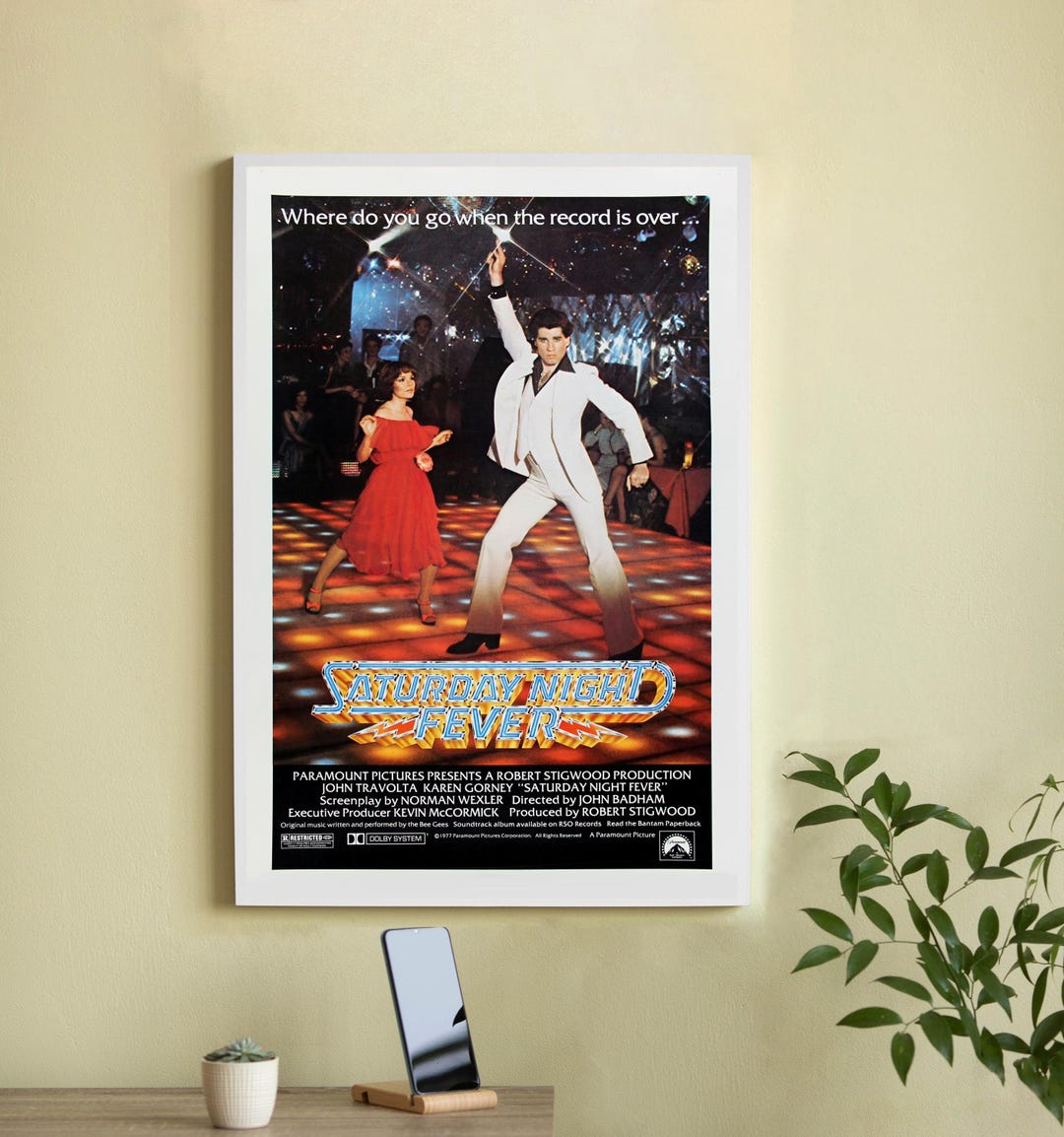 Saturday Night Fever Movie Poster-high Quality Canvas Movie Poster ...