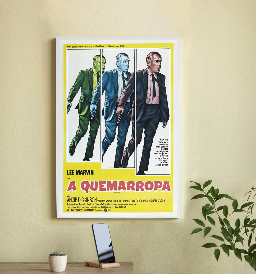 Point Blank Movie Poster-high Quality Canvas Movie Poster - Wall Art ...