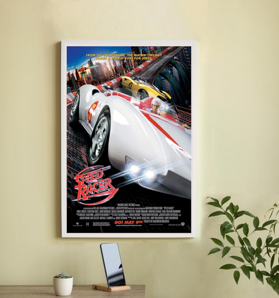 Speed Racer Movie Poster-high Quality Canvas Movie Poster - Wall Art ...