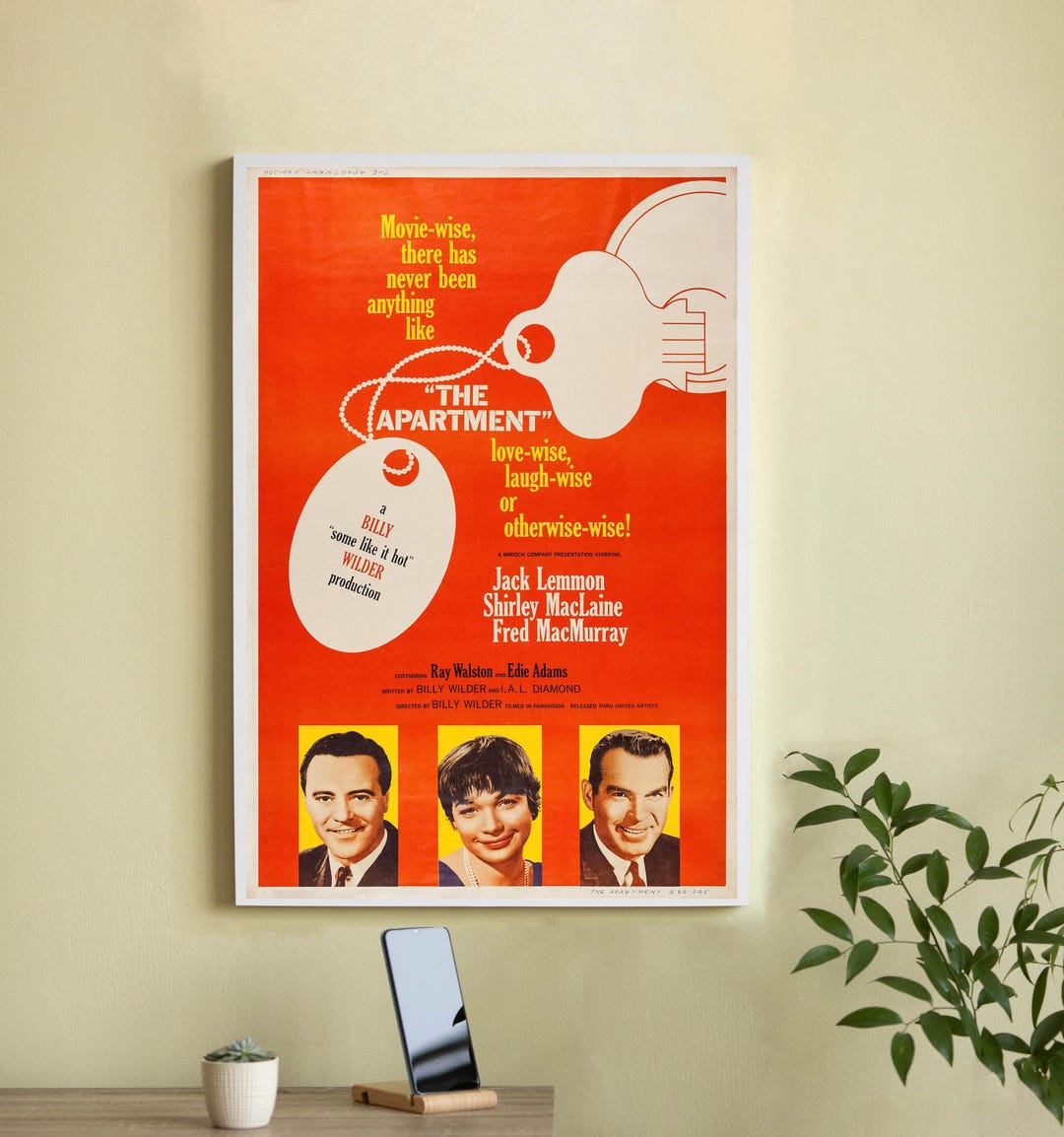The Apartment Movie Poster-high Quality Canvas Movie Poster - Wall Art ...
