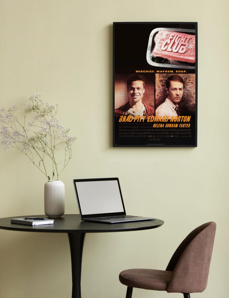 Fight Club Movie Poster-high Quality Canvas Movie Poster - Wall Art ...