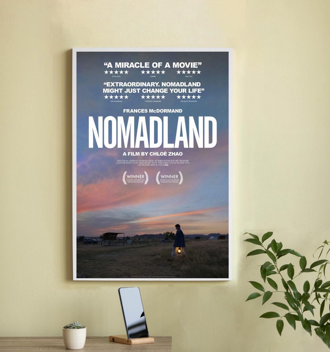 Nomadland Movie Poster-high Quality Canvas Movie Poster - Wall Art-home ...
