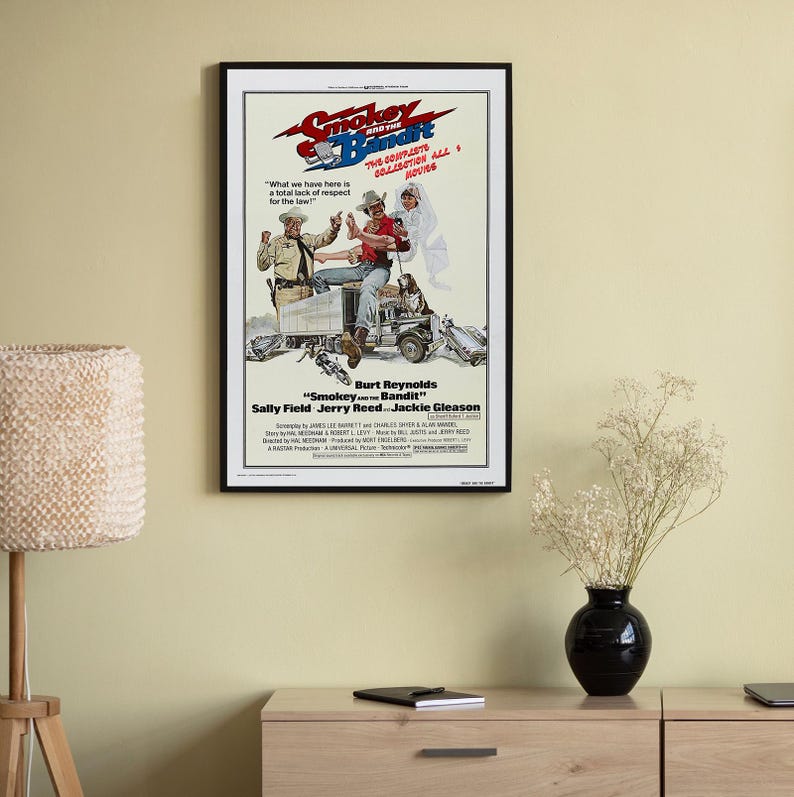 Smokey and the Bandit (1977) Movie Poster-high Quality Canvas Movie ...