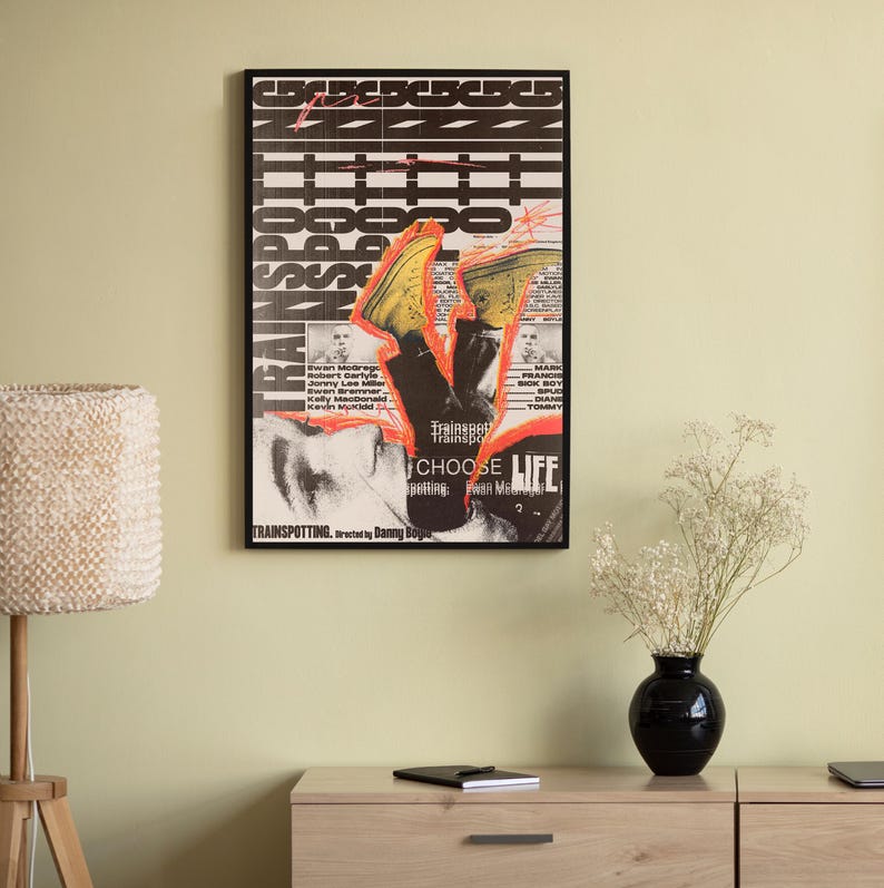 Digital Trainspotting Movie Poster-high Quality Canvas Movie Poster ...