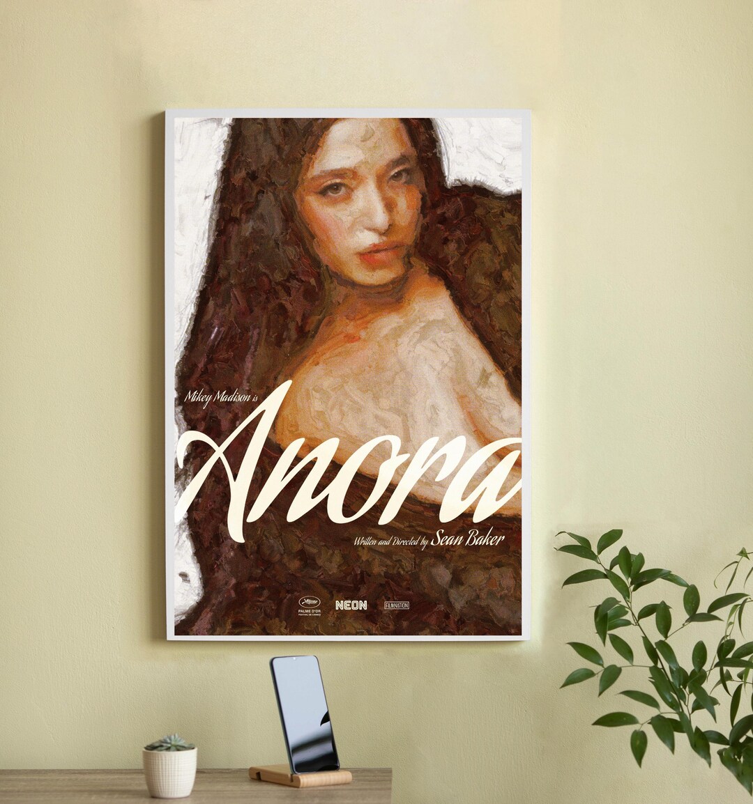 Anora Movie Poster-high Quality Canvas Movie Poster - Wall Art-home ...