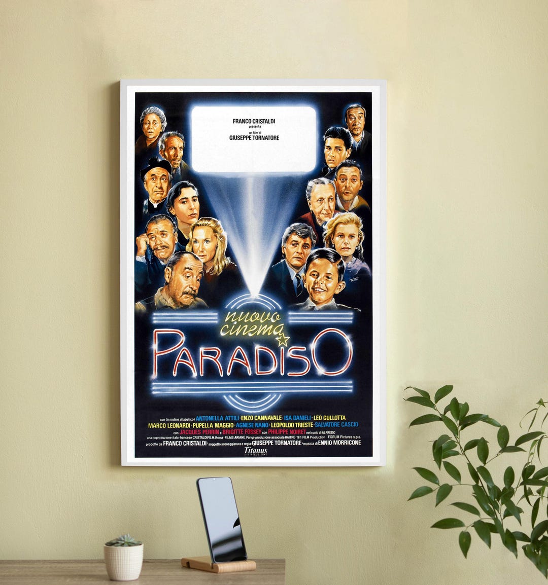 Cinema Paradiso Movie Poster-high Quality Canvas Movie Poster - Wall ...