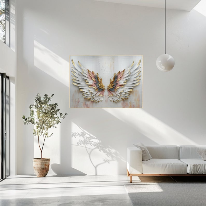 Angel Wing 5D Diamond Painting Kits Soft Canvas Art Abstract Wing Art ...
