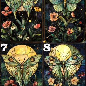 Stained Glass Luna Moth Jigsaw Puzzle for Adults,luna Moth Puzzles Art ...