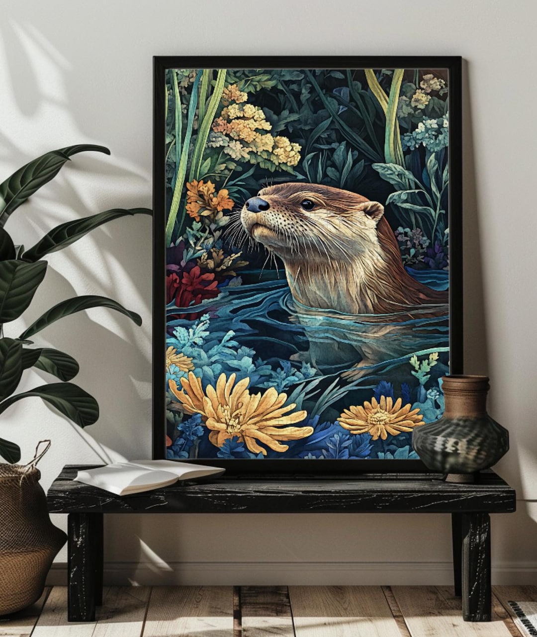 Stained Glass Otter Jigsaw Puzzle 200/300/500/1000 Pieces Otter Sea ...