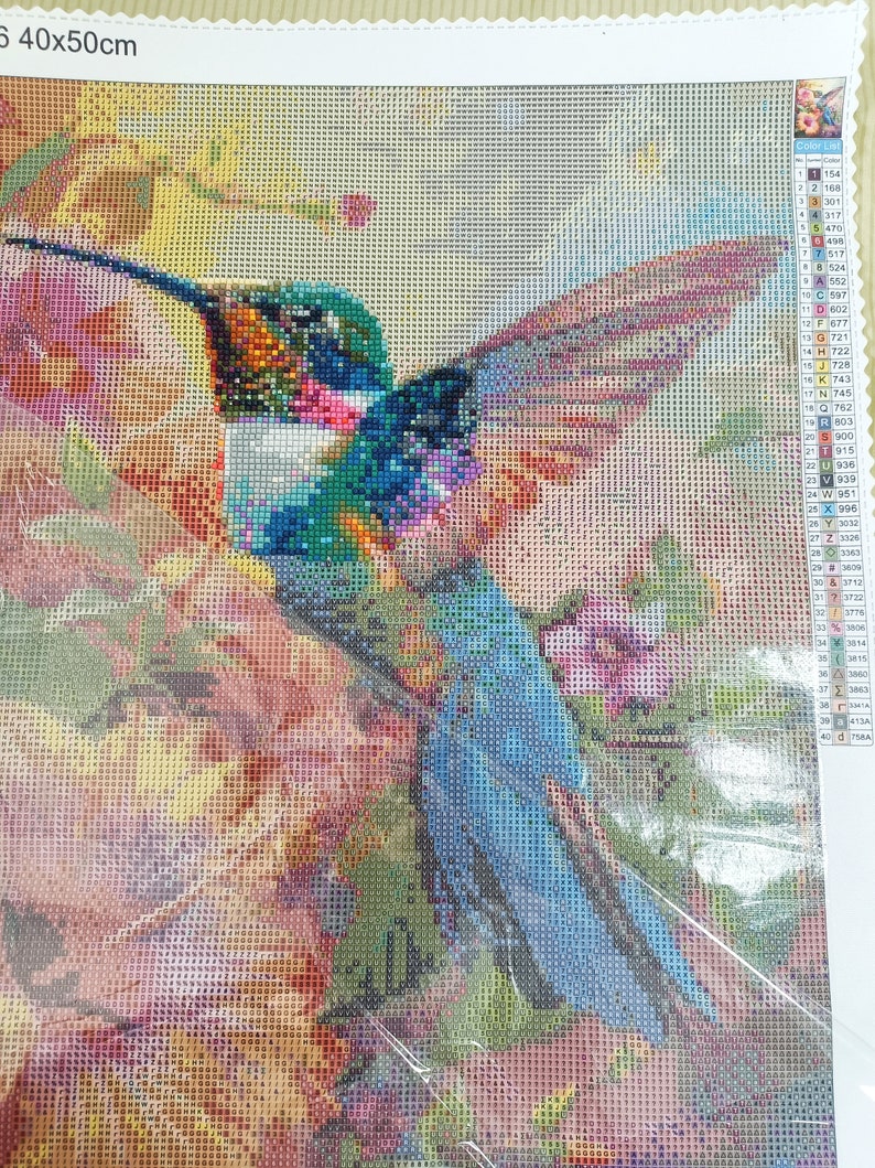 Hummingbird 5D DIY Diamond Painting Kits With AB Drill Diamond Art Soft ...