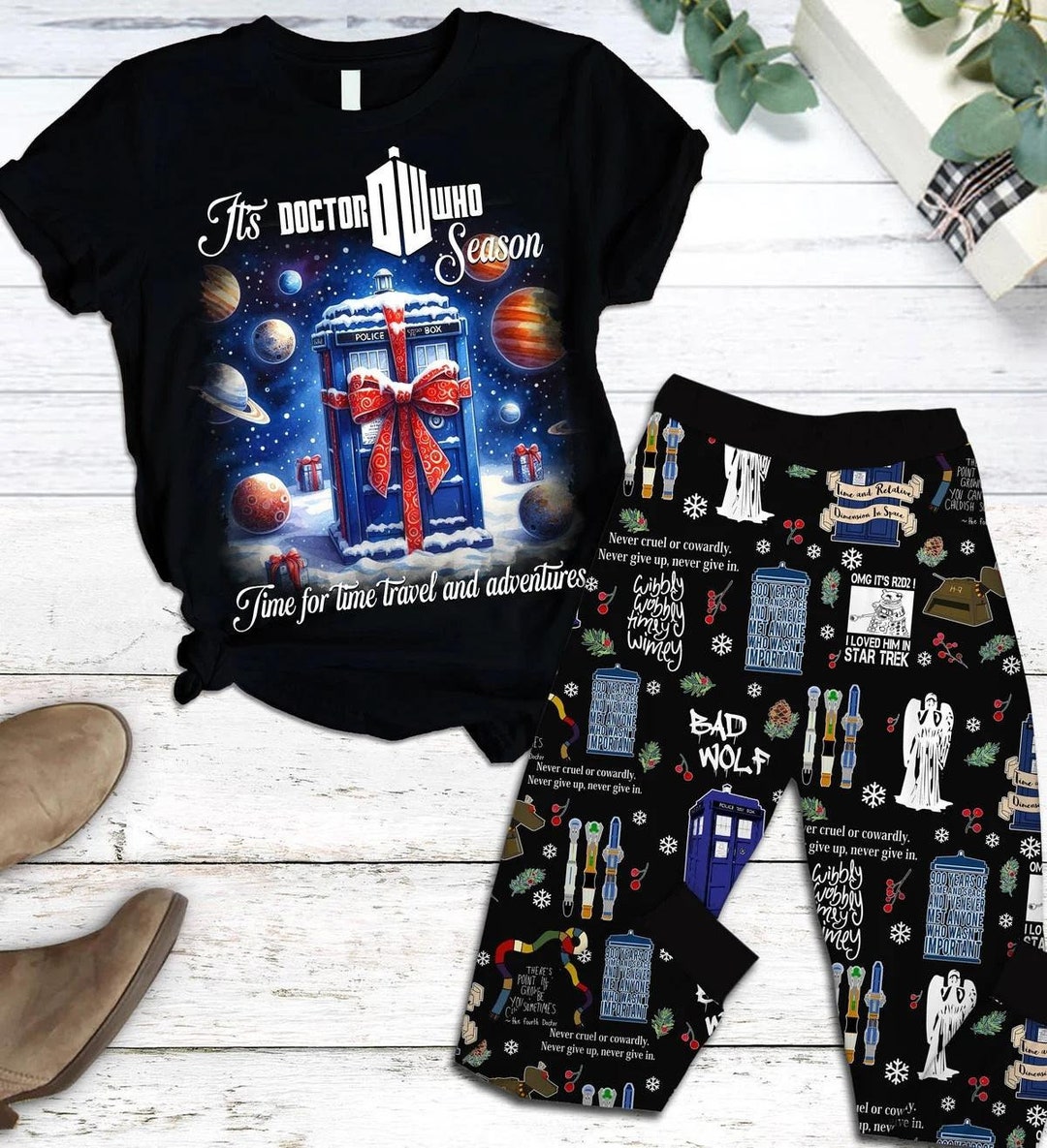 Doctor Who Pajamas, Dr Who Pajamas Set, Doctor Who Sitcom Pajamas, Dr ...