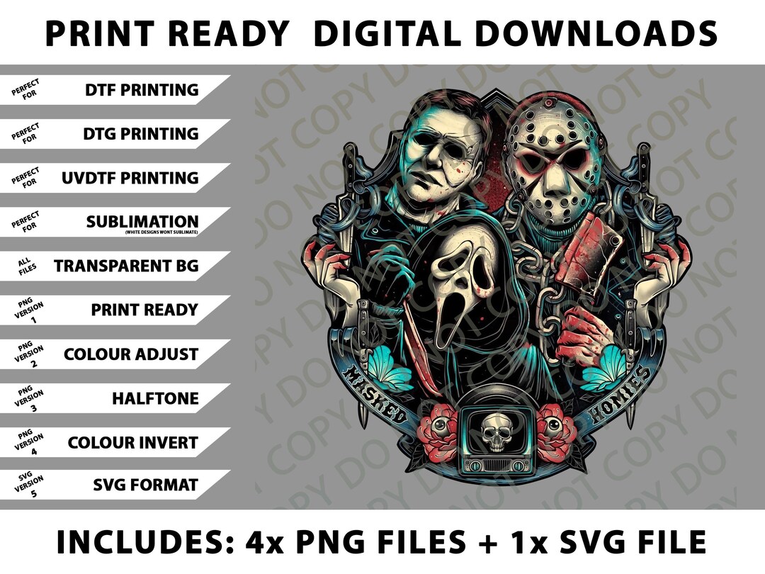 Masked Homies, Myers, Voorhees, Ghost Face, Horror, Horror Movie ...