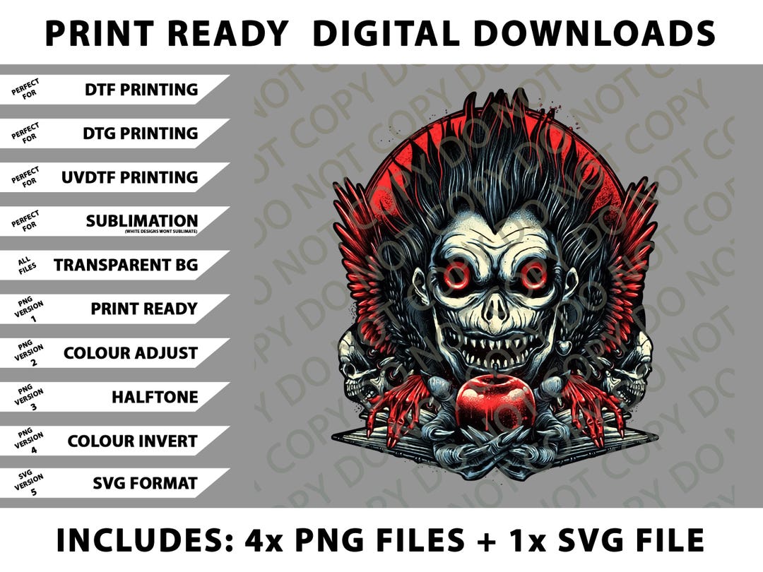 Ryuk, Death Note, Devil, Satan, Japanese, Trending, Popular Printable ...